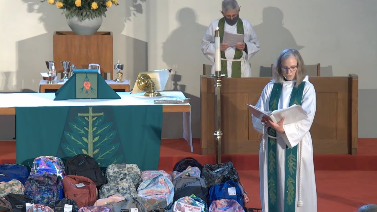 August 15, 2021 Backpack Sunday Service - YouTube