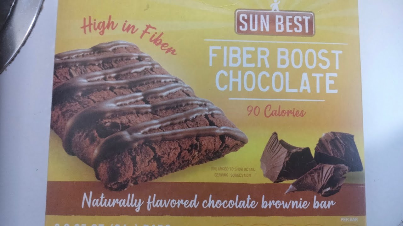 Sunbest Fiber Boost Chocolate Bars - YouTube