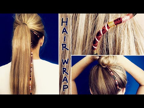 HAIR WRAP ( SAÇ İPİ ) YAPIMI | Pratik ve Güzel Saç Aksesuarı DIY