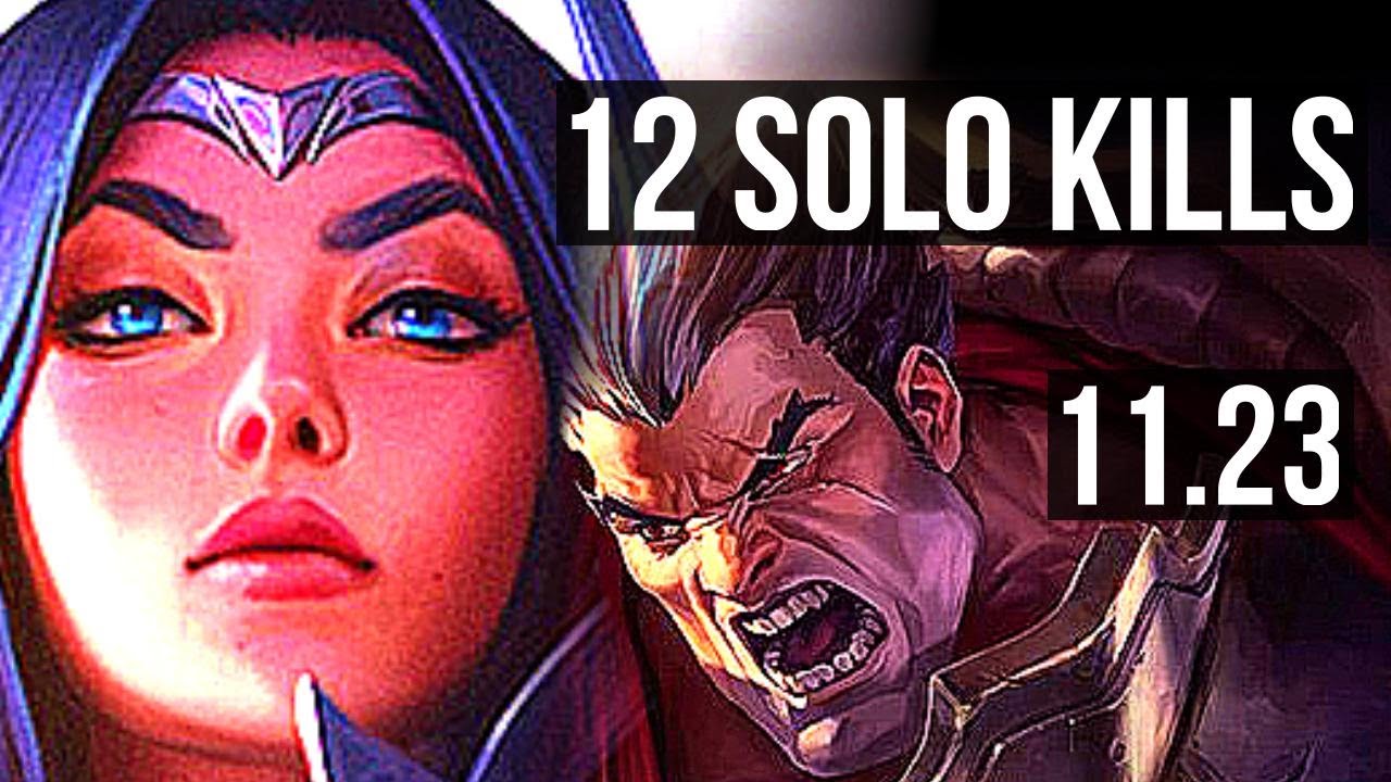 Irelia Vs Darius Top 12 Solo Kills 71 Winrate 13 1 2 Legendary