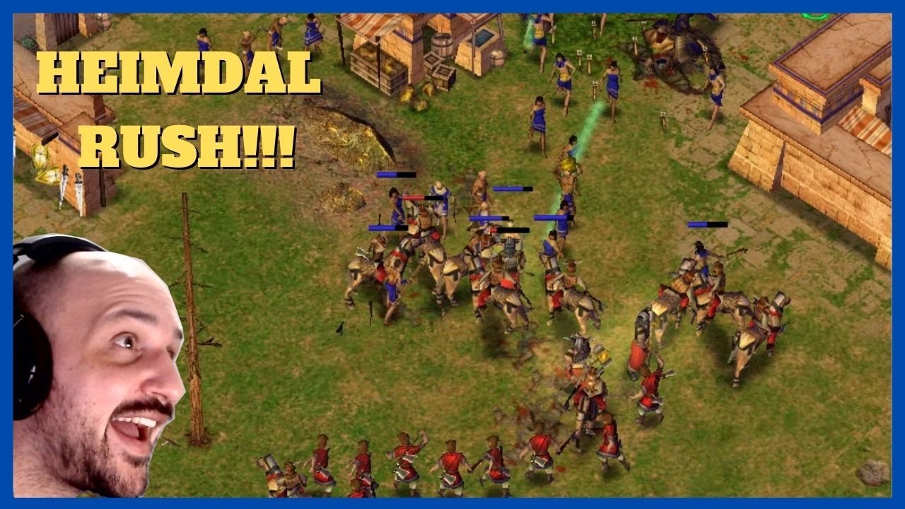 Rapl (Odin) goes Heimdal against Kimo! (Ra) #aom #ageofempires - YouTube