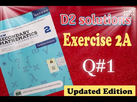 Exercise 2A Question no 1 New secondary Mathematics oxford||chapter 2 D2 Book2|| Maths - YouTube