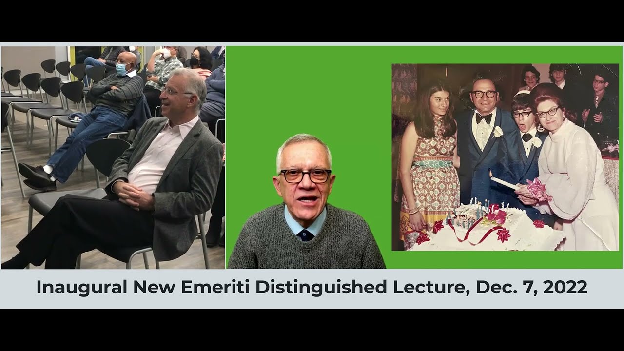 Inaugural New Emeriti Distinguished Lecture - YouTube