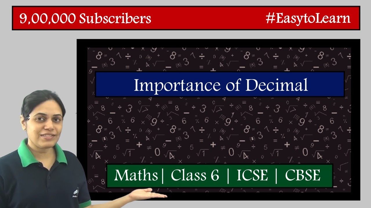 Importance of Decimals | Class 6 | CBSE | NCERT | ICSE - YouTube
