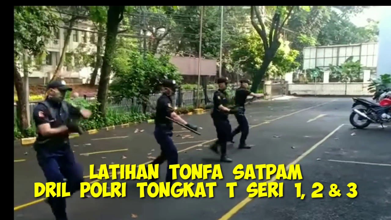 Training Tonfa Security | Latihan Dril Polri Tongkat T Seri 1,2 & 3 ...