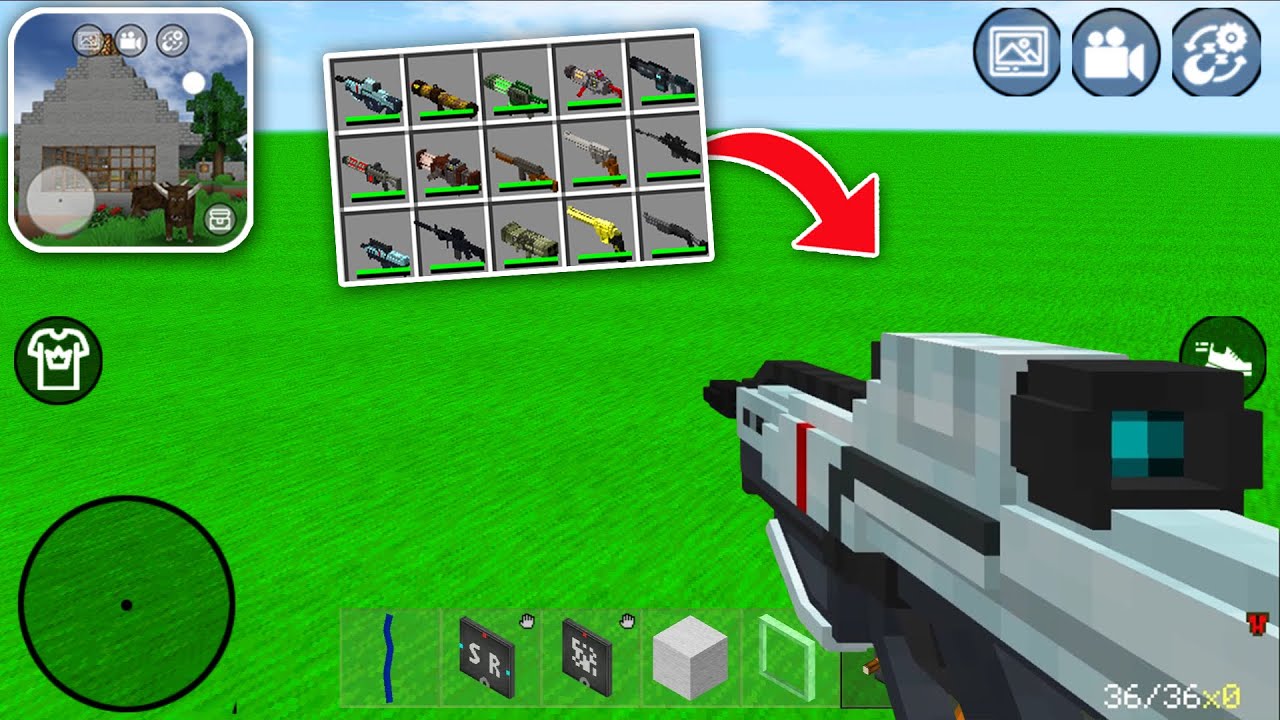 How to GET Working WEAPONS in MINI BLOCK CRAFT 3D - YouTube