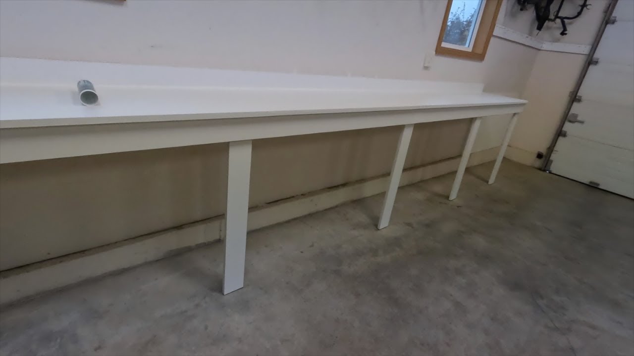 DIY Garage Work Counter! - YouTube