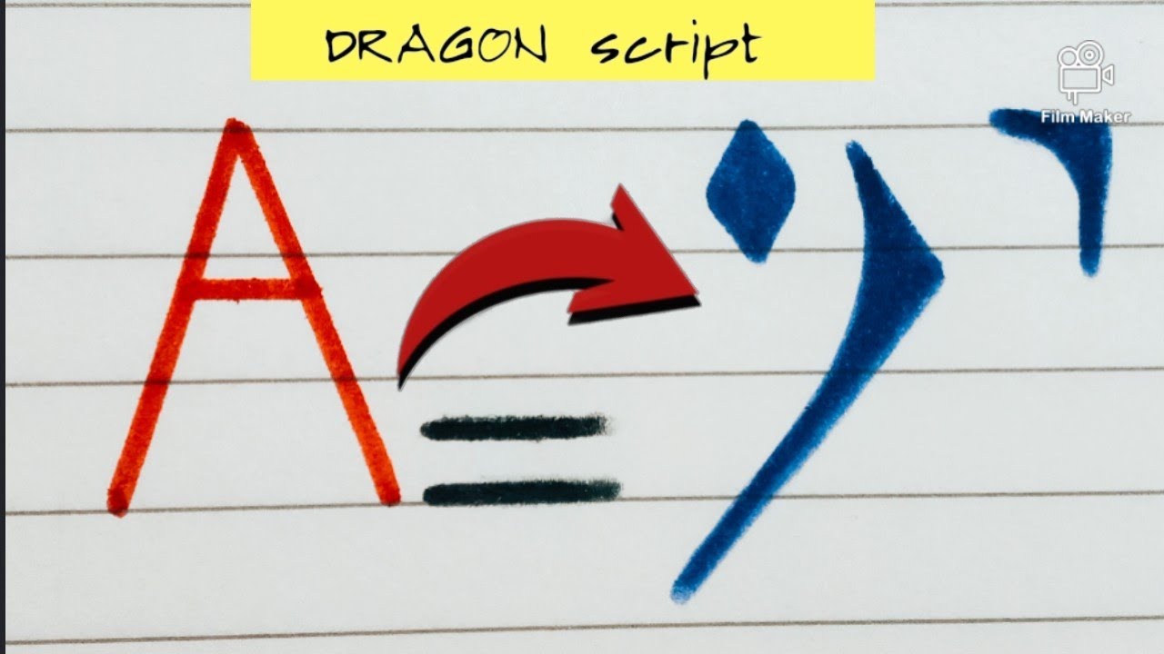 the dragon script looks the way it does because it's how a dragon's ...