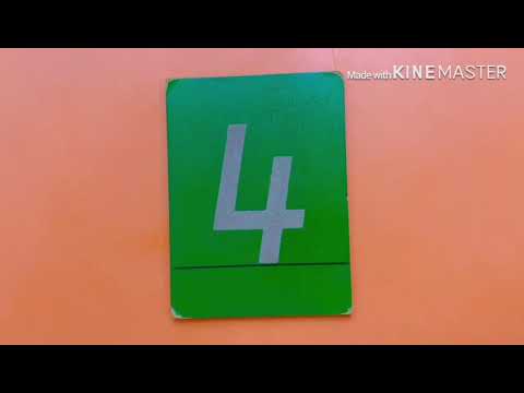 Sandpaper Numerals tracing 4 - YouTube