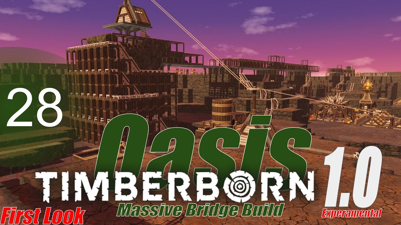 Massive bridge build in timberborn 1.0 [ Hard Mode ] - ep 28 - YouTube