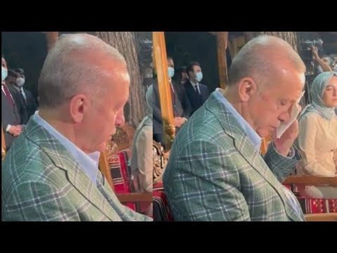 Cumhurbaşkanı Erdoğan şiir dinlerken böyle ağladı