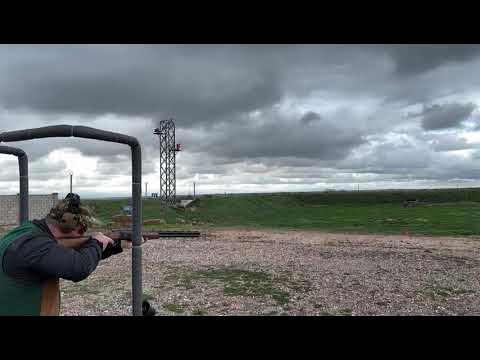 мишень "заяц" в дым... Стендовая стрельба (спортинг) - YouTube