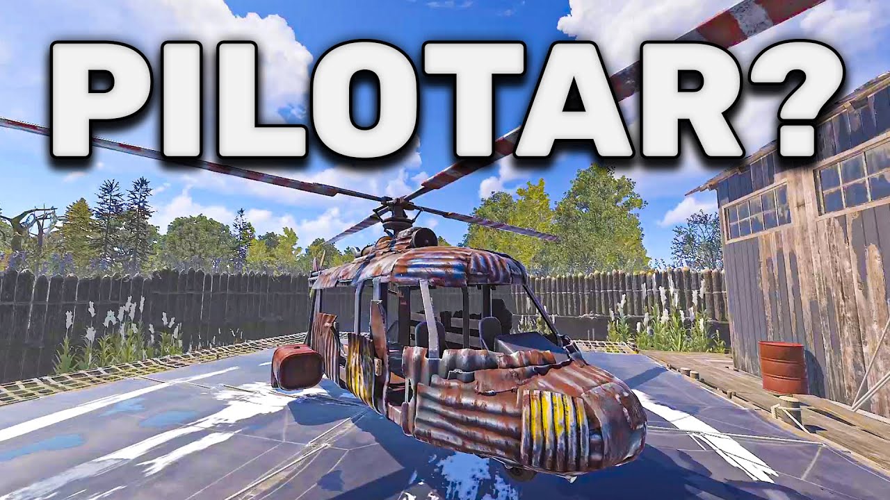 Como Pilotar el Scrap Heli / Helicóptero Grande en Rust - YouTube