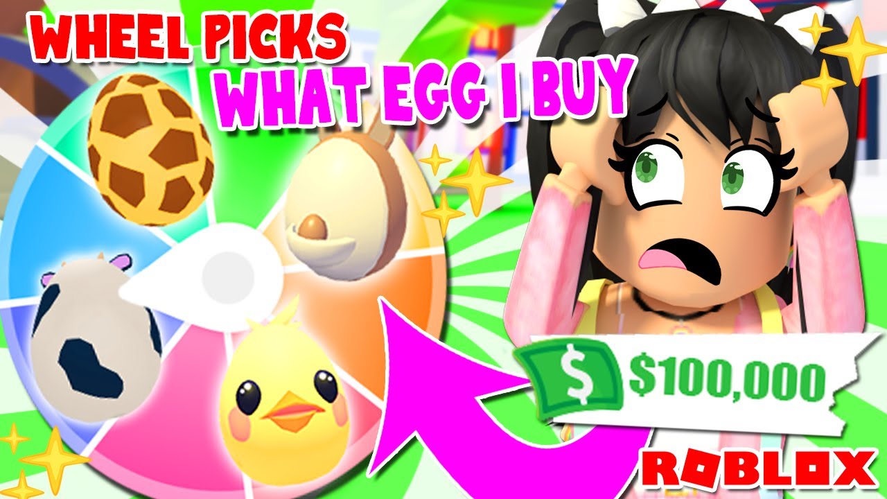 WHEEL Picks What *EGGS I BUY* in Adopt Me Roblox - YouTube