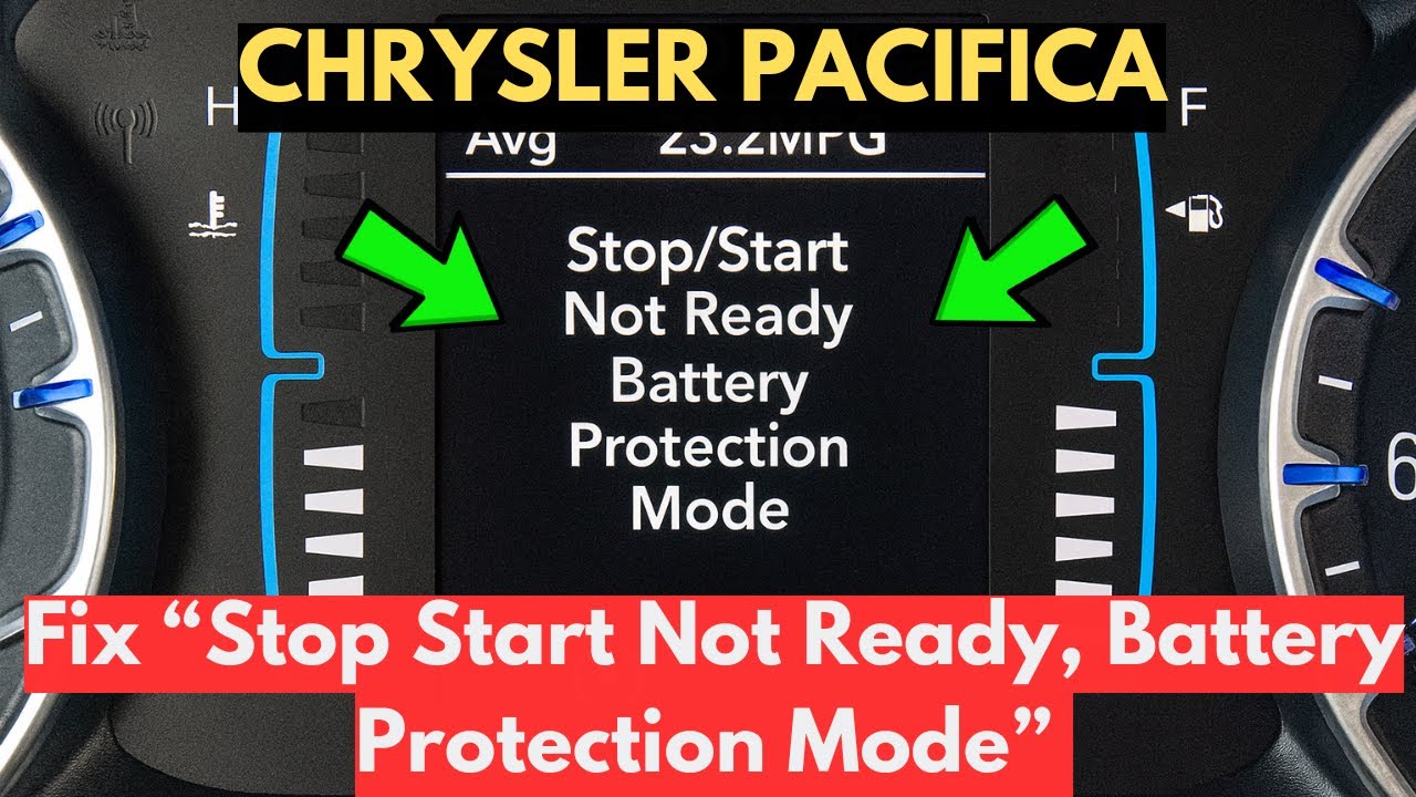 Stop Start Not Ready Battery Protection Mode