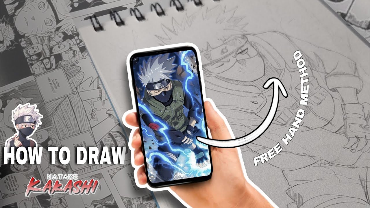 How to draw - other Anime character with FREE HAND METHOD Drawing step ...