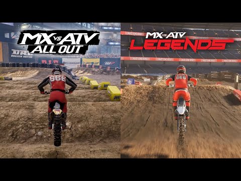 MX vs ATV: All Out vs Legends | Gameplay Comparison