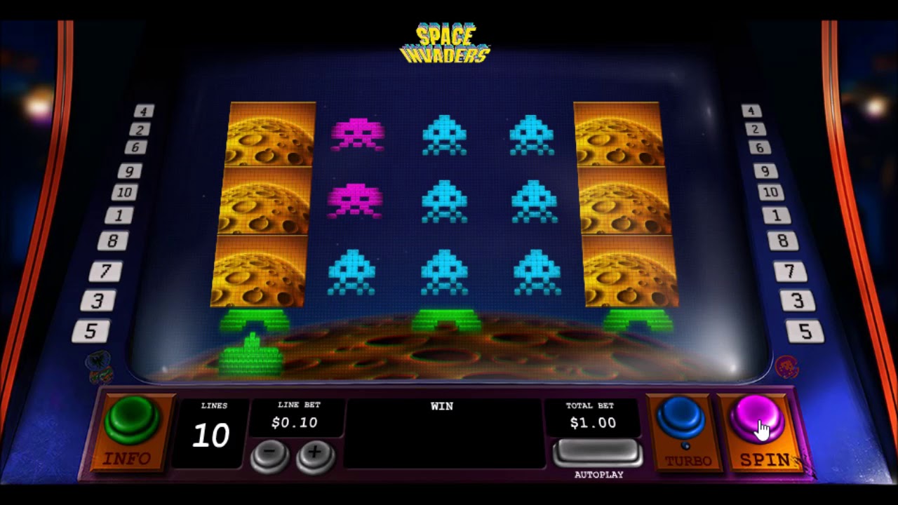 Slot Machine Space Invaders - Casinoslotgratis.it - YouTube