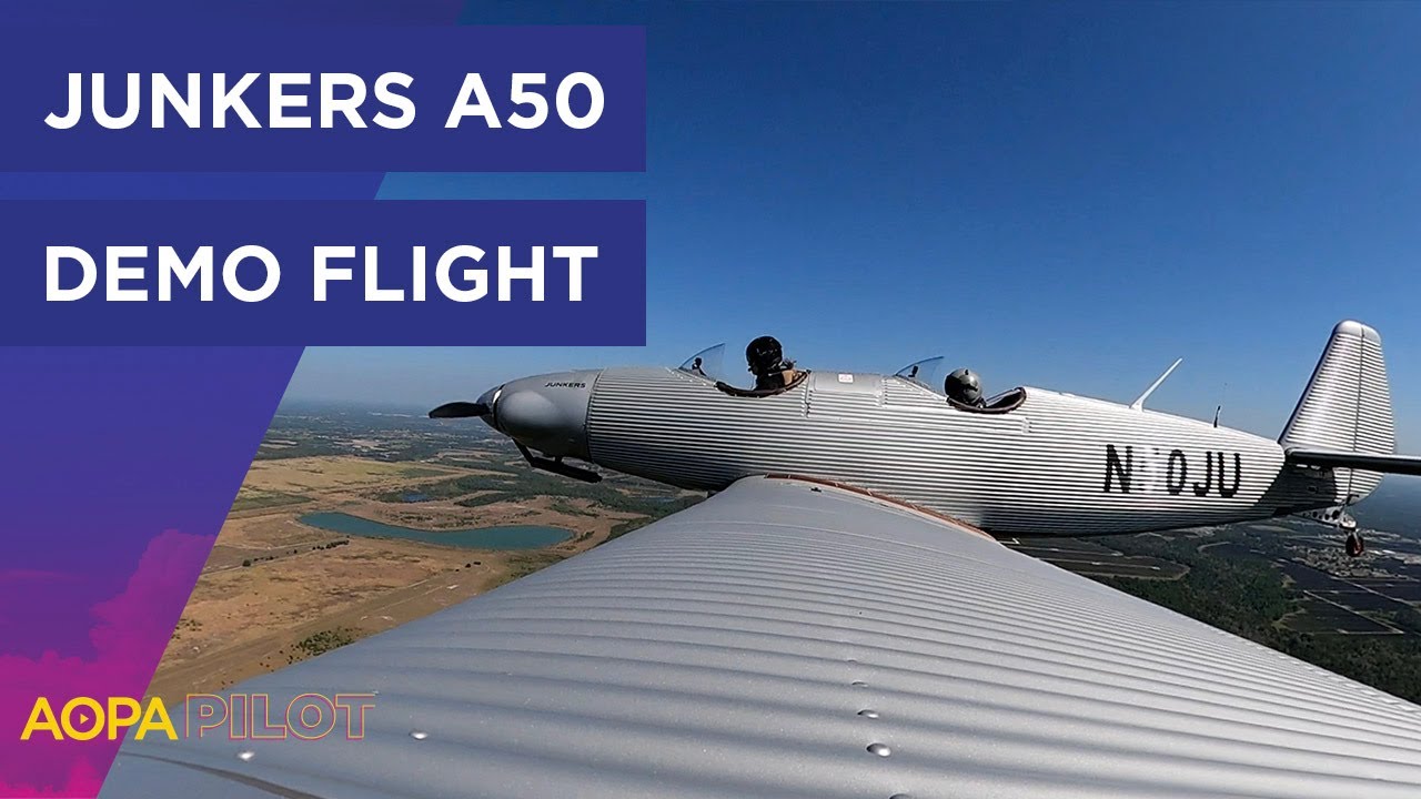What it's like to the fly the new Junkers A50 - YouTube