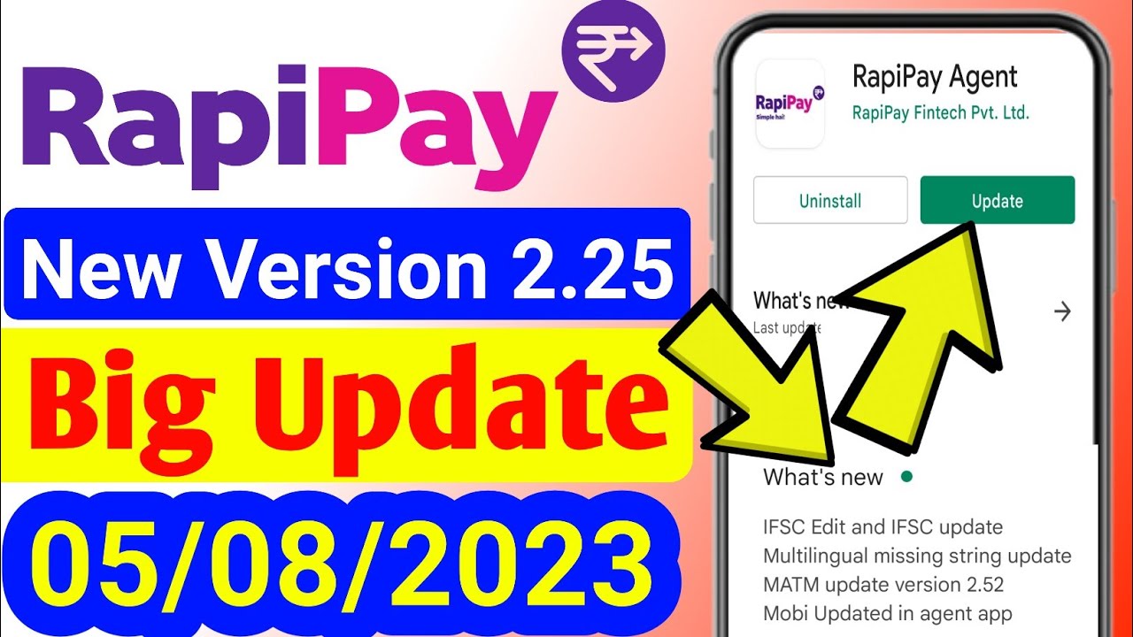 🔥Big rapipay new update 2023 | rapi pay big update version 2.25 today ...