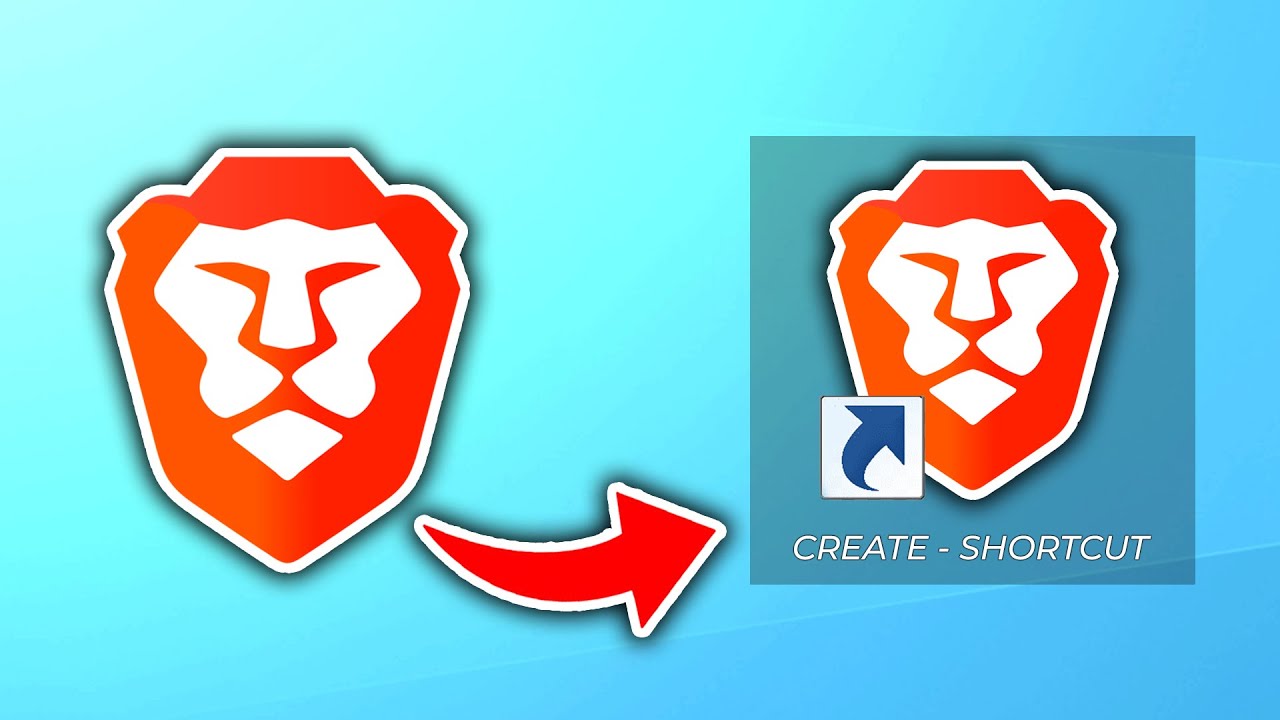 How To Create Desktop Shortcut In Brave Browser - TO ANY LINK - YouTube