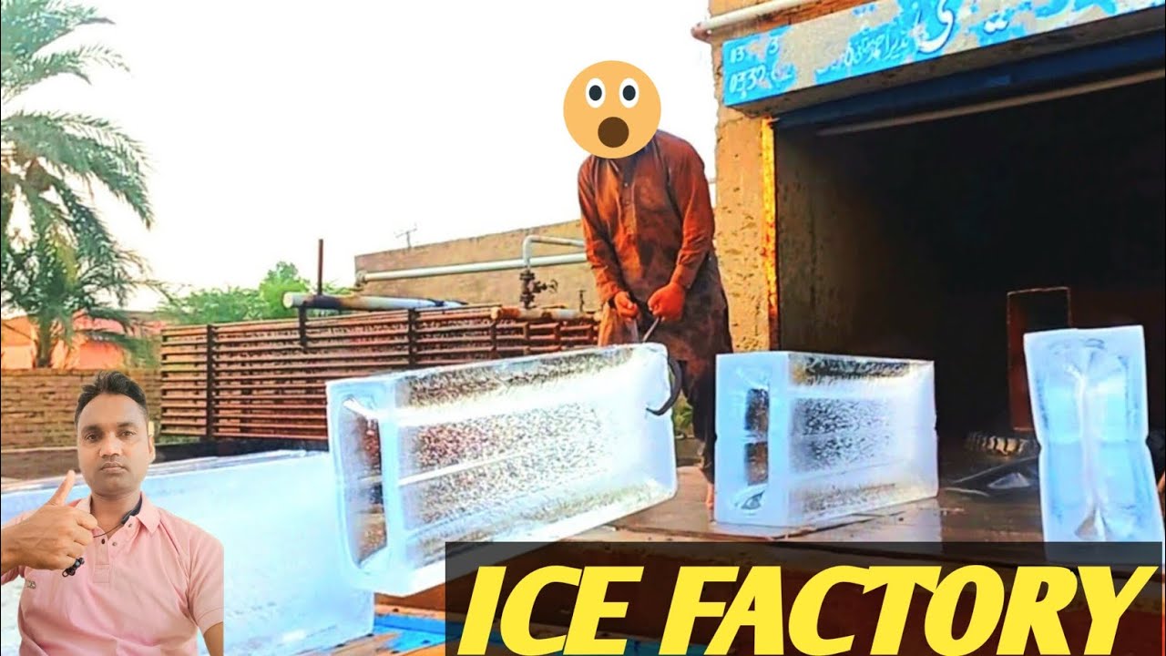 Amazing Process of Making Gaint Ice Blocks In Factory || Visit of Ice ...