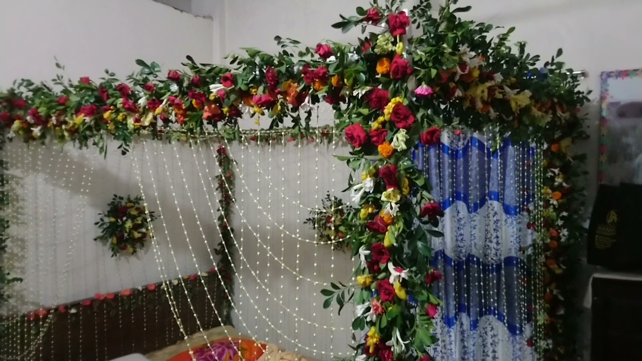 বাসর ঘর সাজানো। basar ghor design. - YouTube
