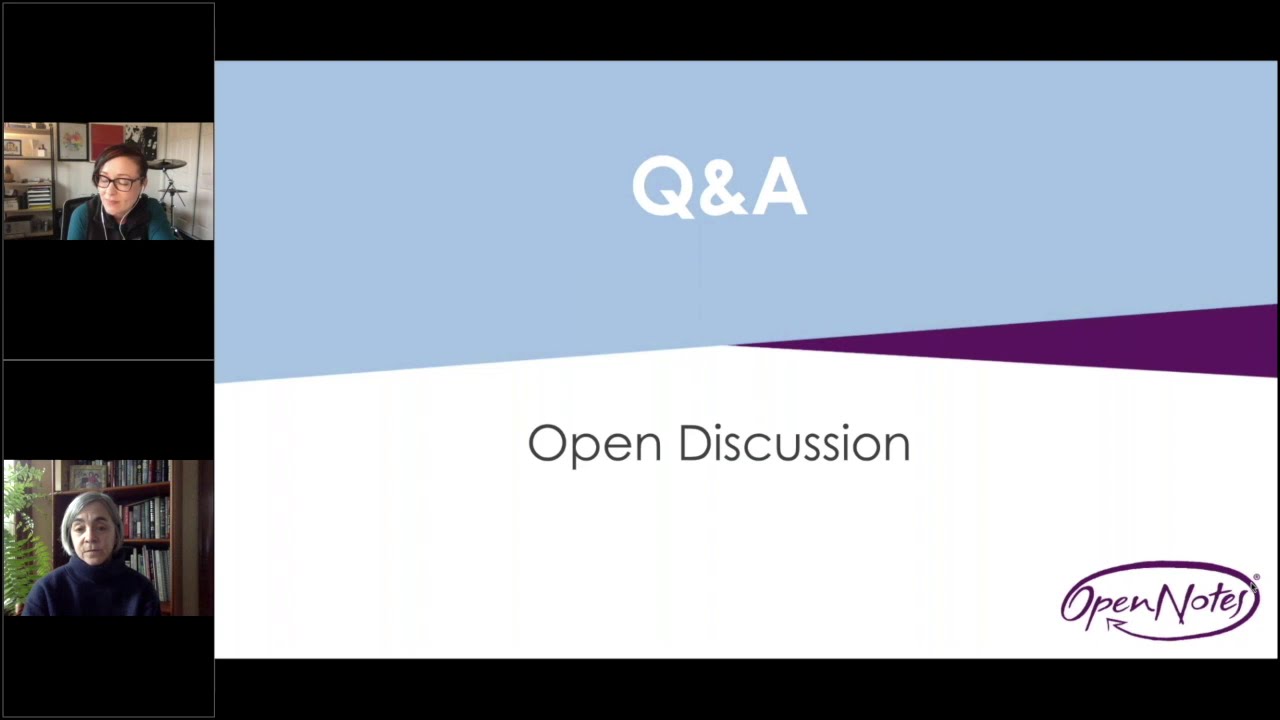 OpenNotes 101 for Clinicians Q&A - YouTube