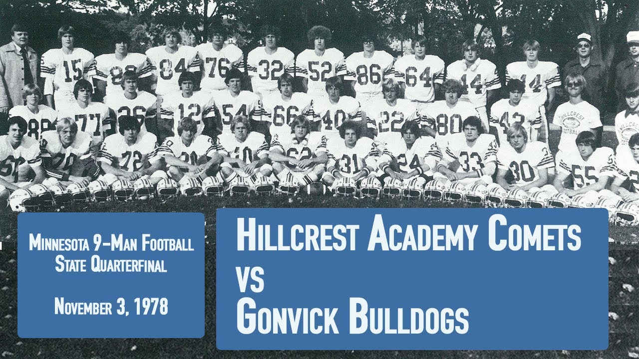 1978 Hillcrest vs Gonvick Football. Minnesota State 9-Man Quarterfinal ...