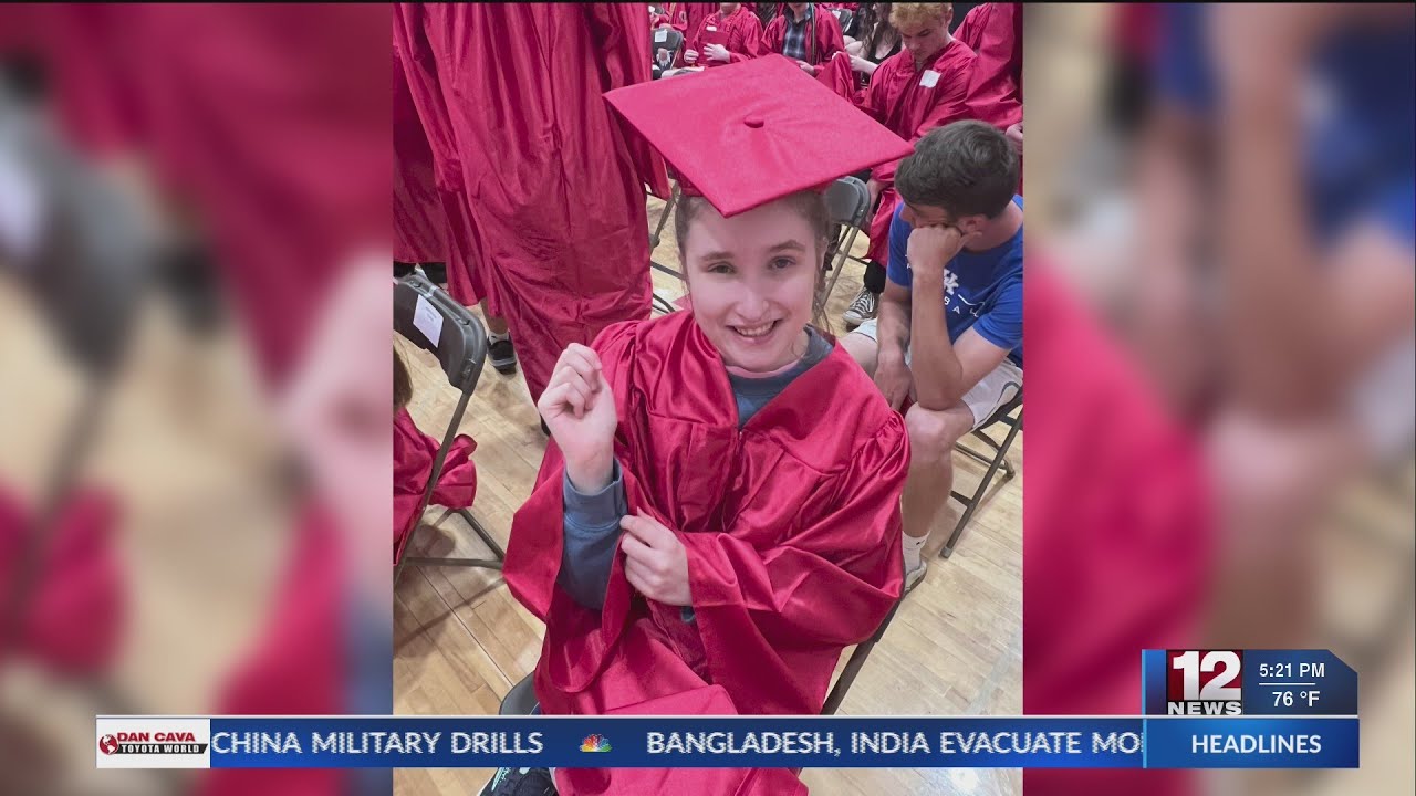 University High School student overcomes disabilities to graduate - YouTube