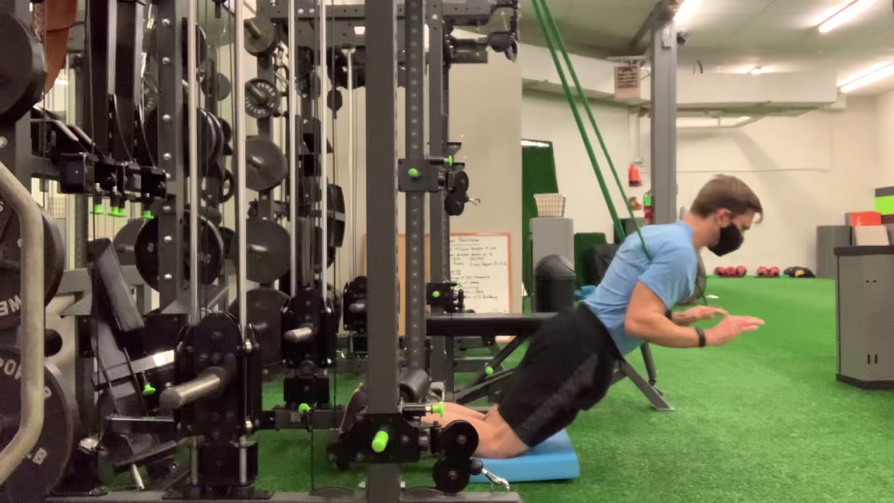 Assisted Nordic Hamstring Exercise - YouTube