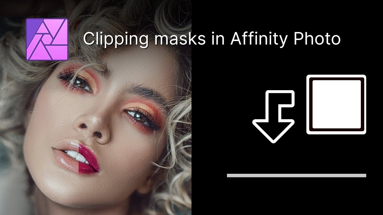 How clipping masks works in Affinity Photo compared to Photoshop - YouTube