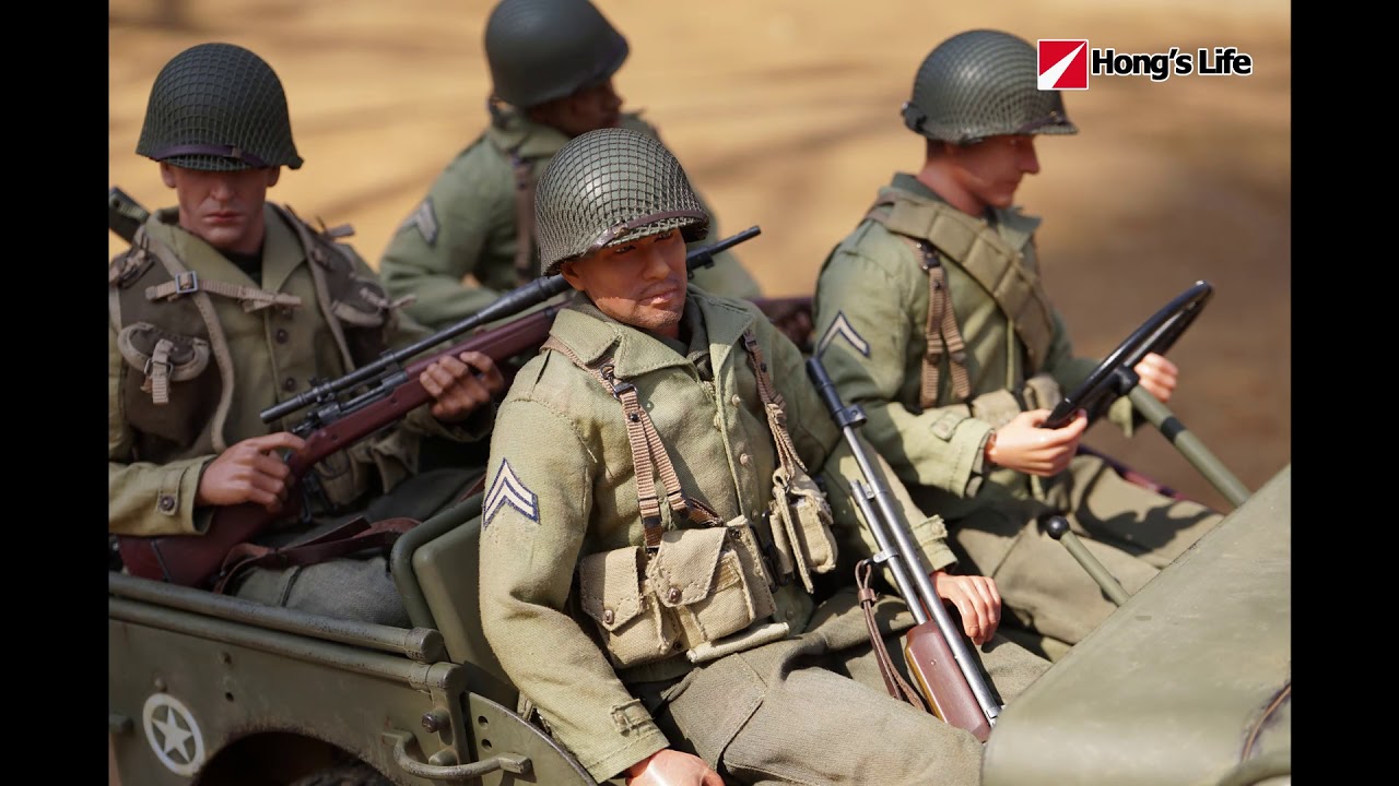 Jeep & Rangers l 1/6 scale action figure l US rangers WW2 - YouTube