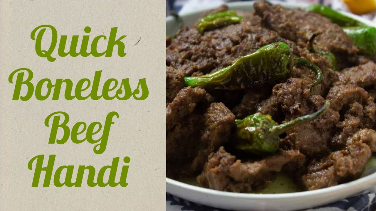 Boneless beef handi Recipe🌼|| Super easy and Tasty 😋 - YouTube