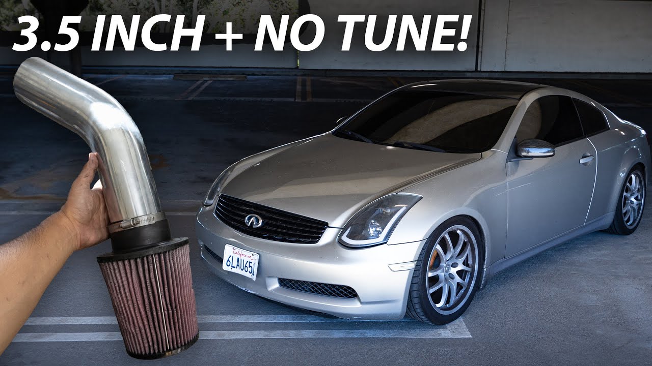 DIY 3.5" Intake Install for YOUR G35 / 350z! - YouTube