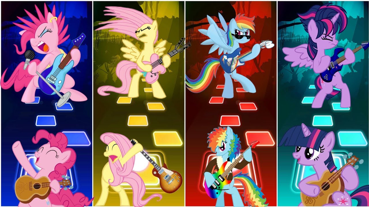 Guitar Mlp 🆚 Fluttershy - Rainbow dash - Pinkie pie - Twilight sparkle ...