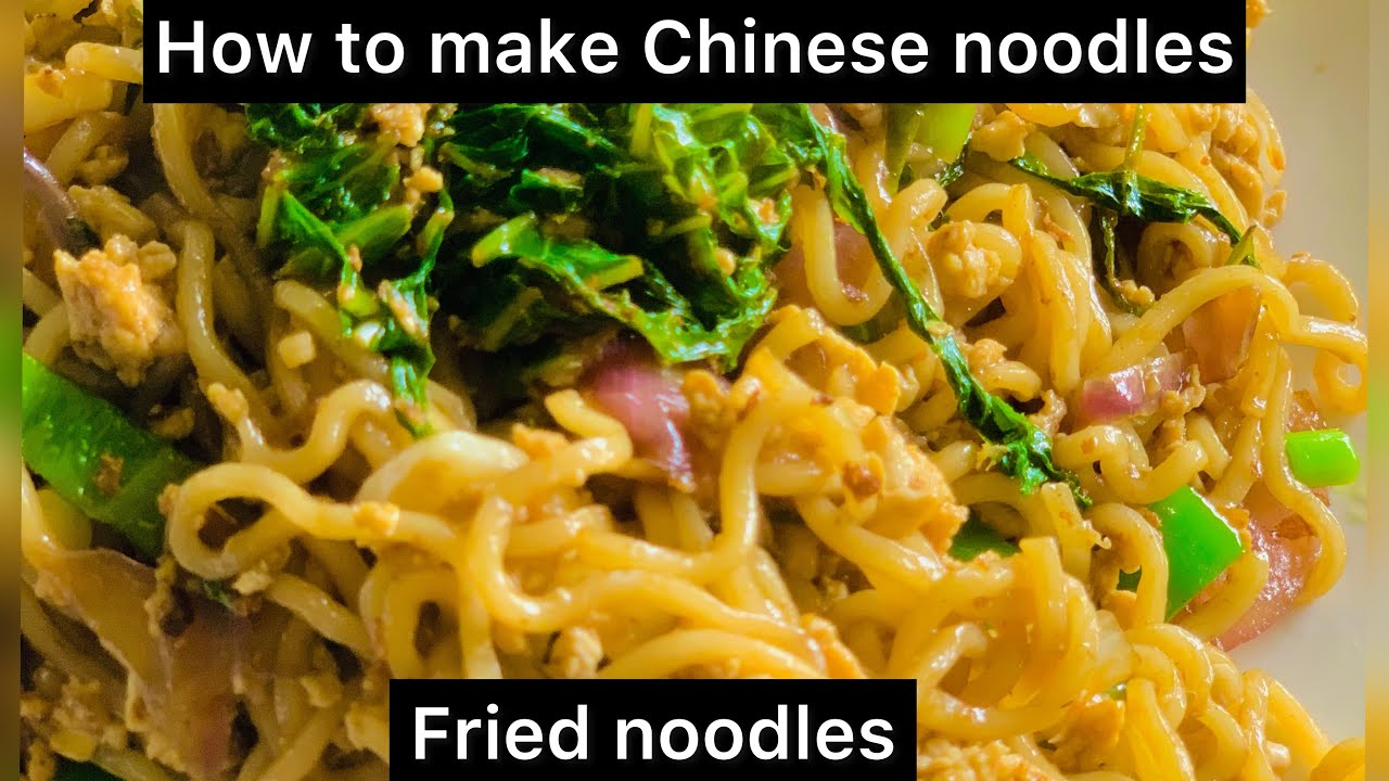How to make Chinese noodles | fried noodles 🍜 - YouTube