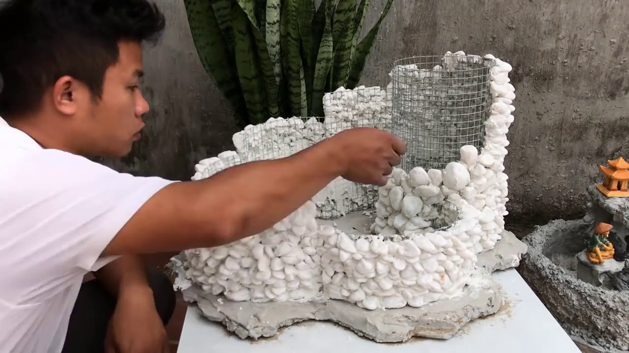 Amazing: How to make most beautiful flower pots | Technique of making ...
