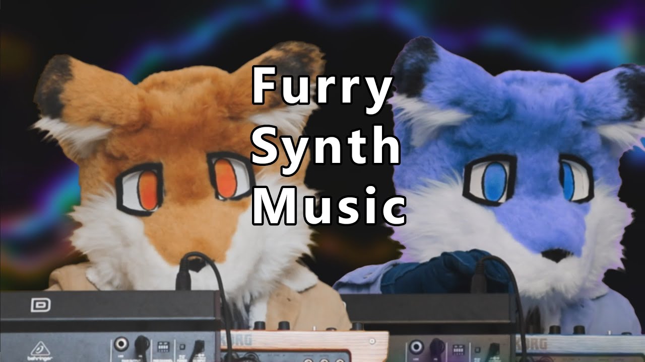 Furry playing synth music with his double (not quite asmr) - YouTube