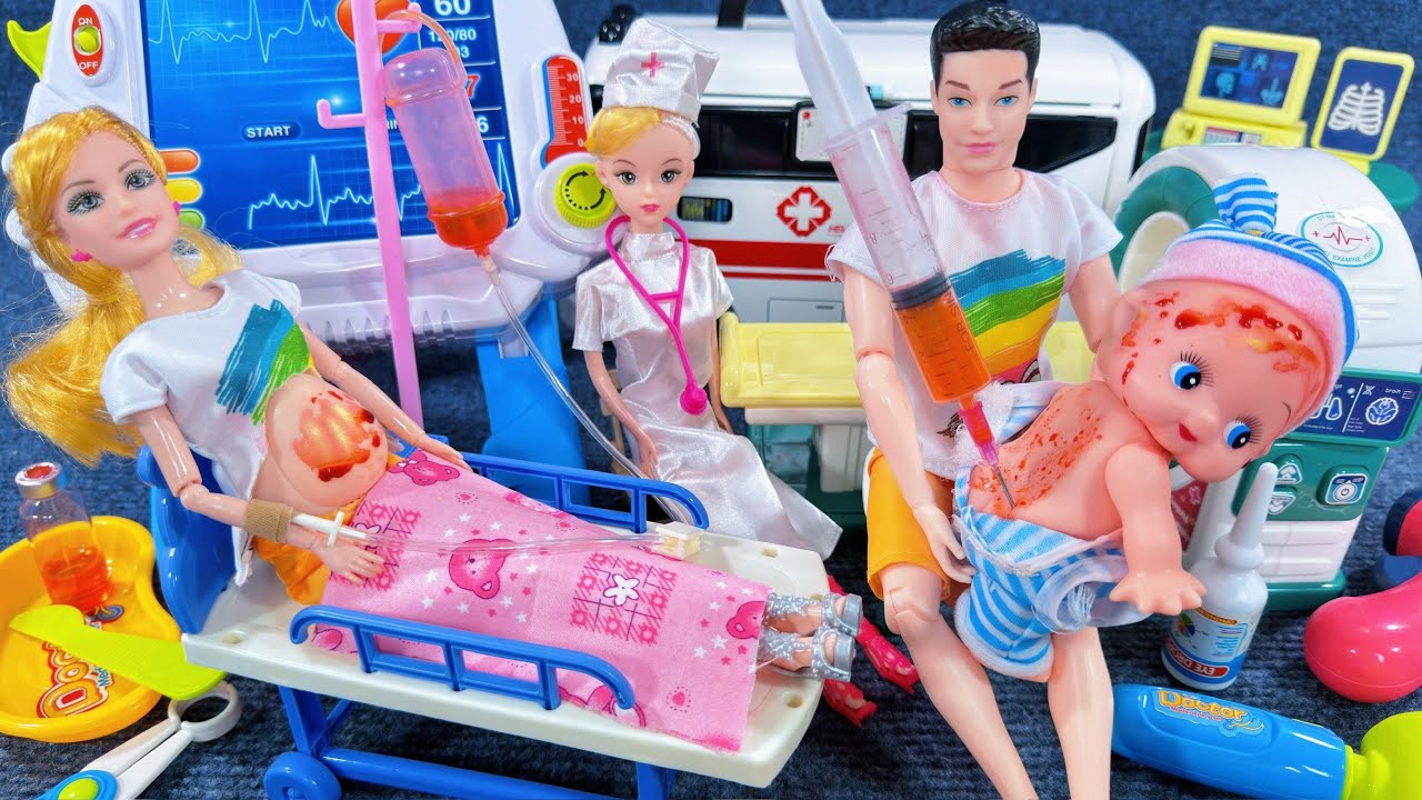 12 Minutes Satisfying with Unboxing Doctor First Aid Set，Ambulance Toys ...