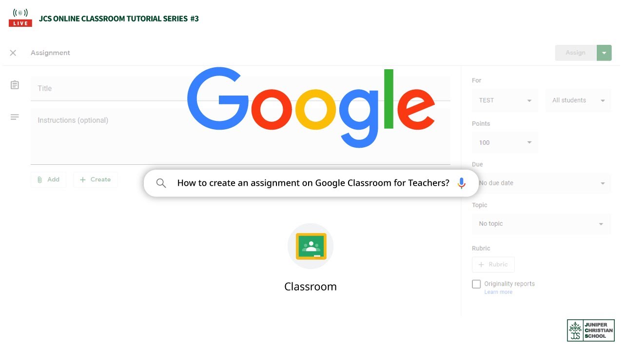 [ONLINE EDUCATION] How to create an assignment on Google Classroom for ...