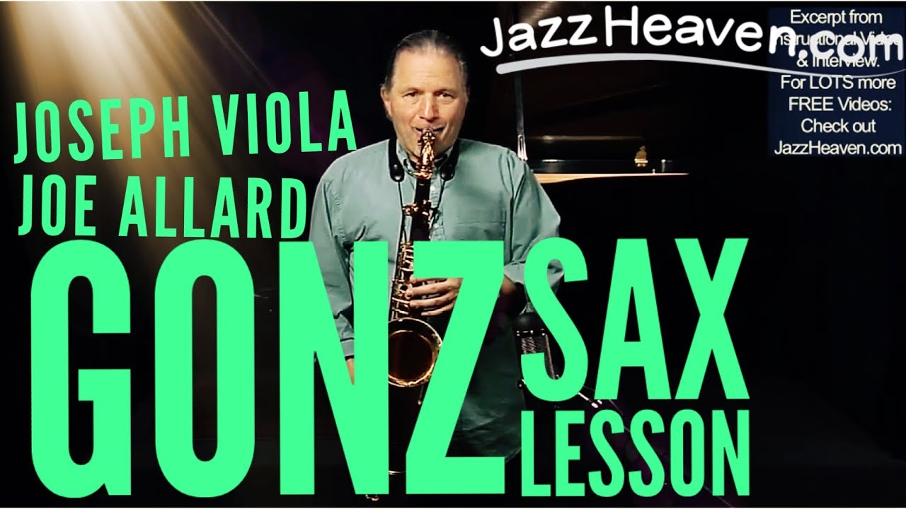 Jerry Bergonzi Saxophone Masterclass - Concepts of Joseph Viola & Joe ...