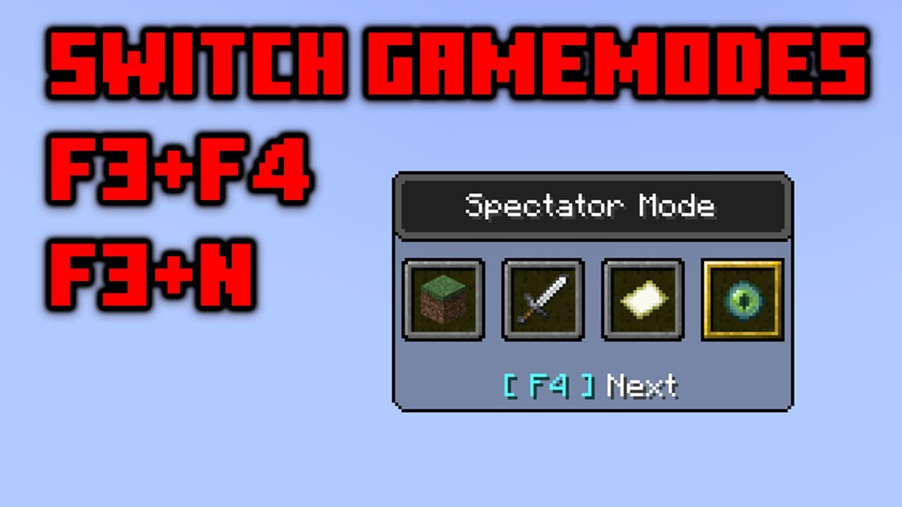 How to Swap Between Spectator Gamemodes | F3 + F4 command tutorial # ...