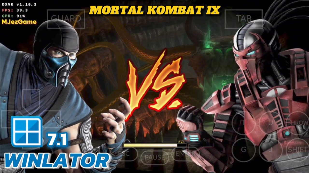 Winlator - Gameplay Mortal Kombat Komplete Edition | MK 9 - Windows ...