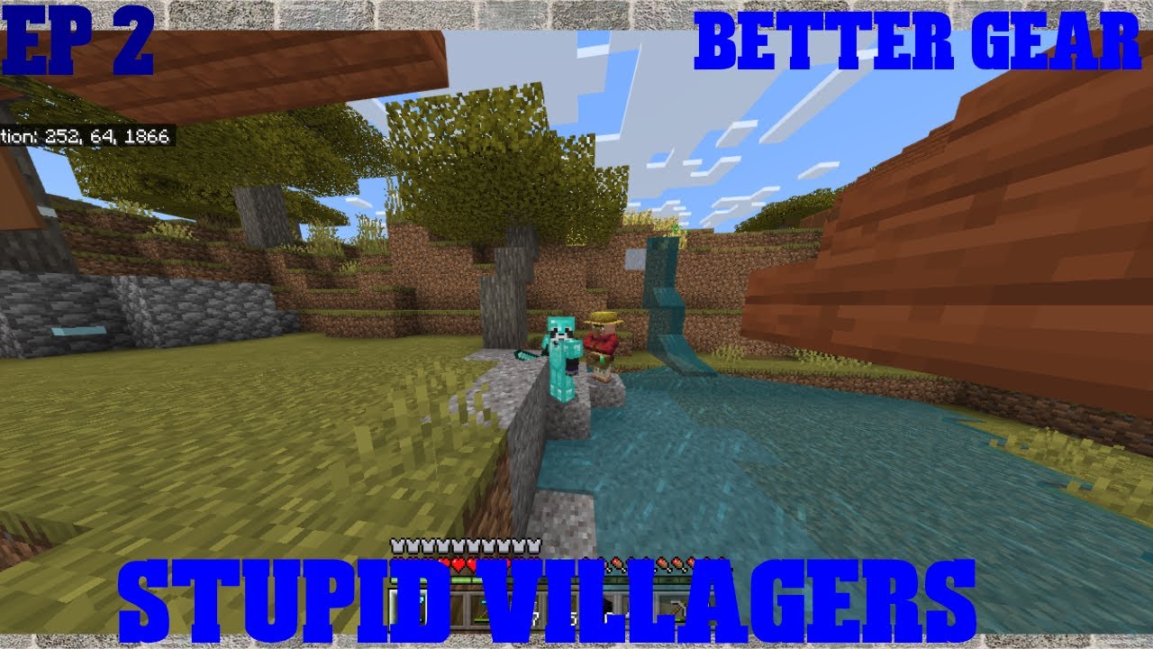 Minecraft Lets Play EP 2 Stupid Villagers - YouTube