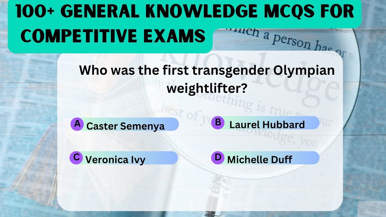 100+ general knowledge MCQs for Competitive Exams - YouTube
