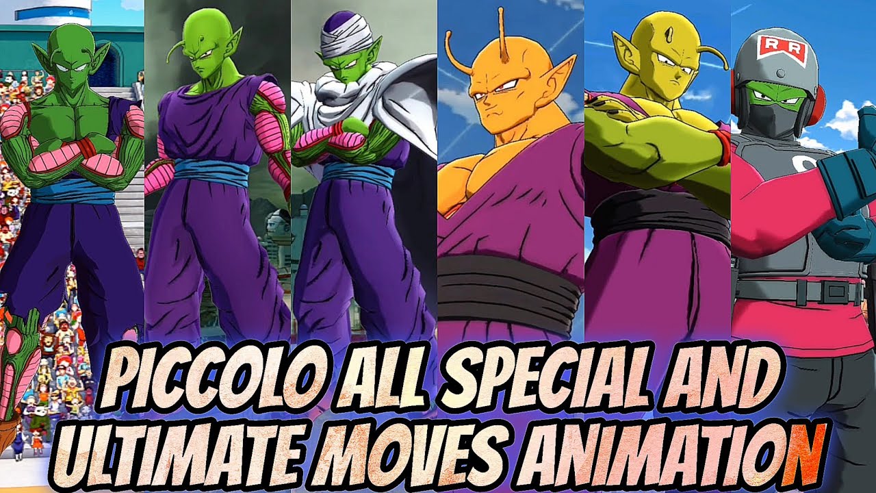 Piccolo All Special and Ultimate Moves Animation!! 🔥 IN DRAGON BALL ...