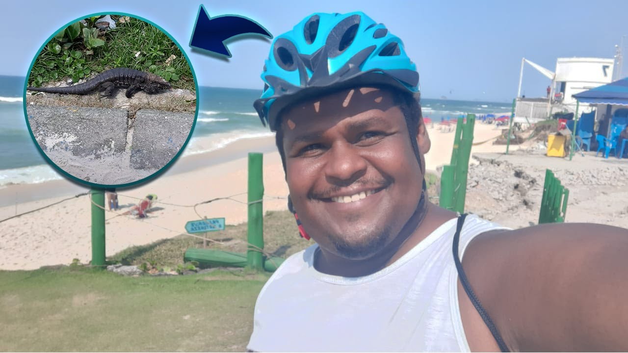 Achei um bicho na praia da Barra 5° pedal (84 Km !!) - YouTube