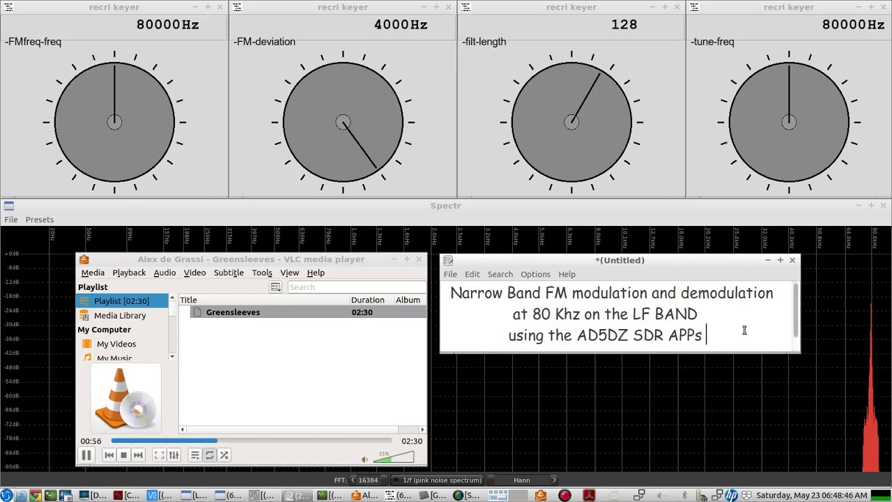 Narrow Band FM modulation and demodulation at 80 Khz on the LF BAND ...
