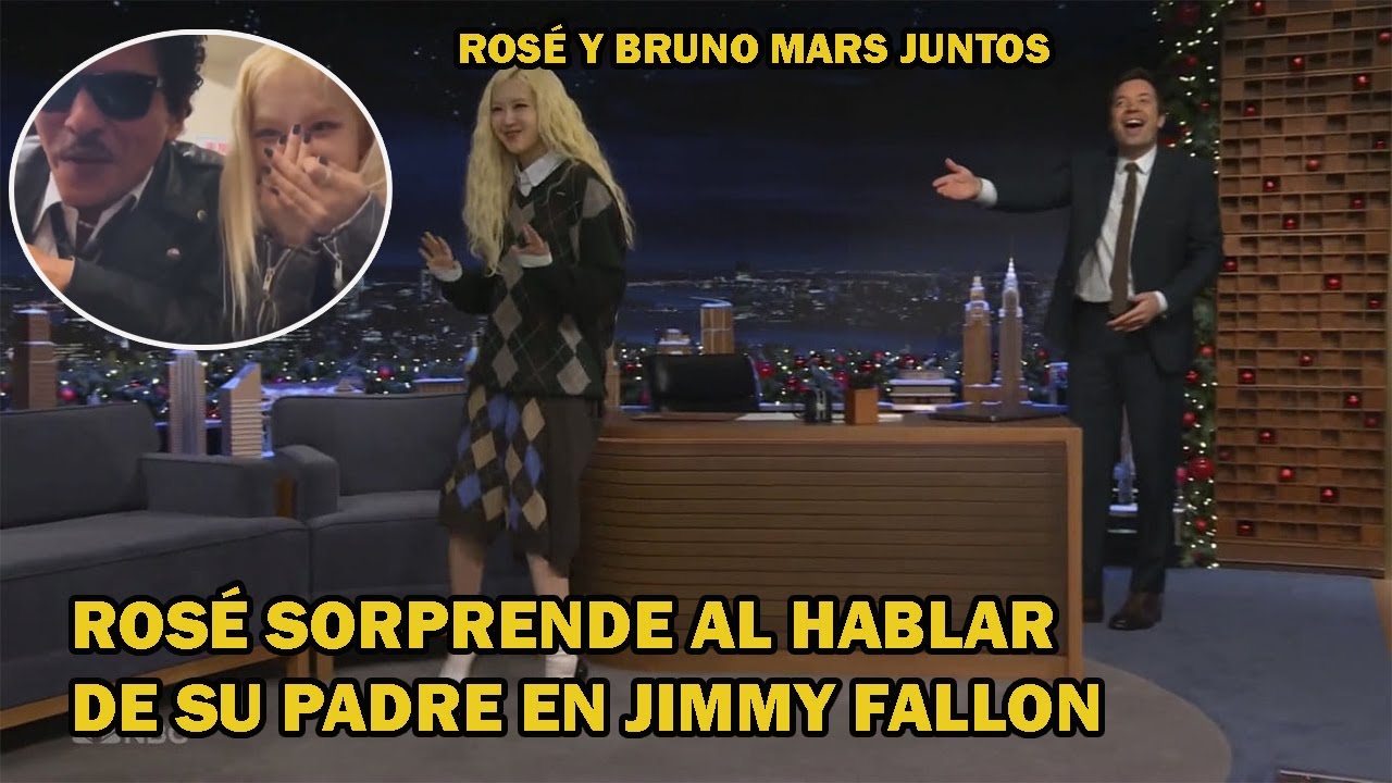 Rosé en Jimmy Fallon, responde a su triangulo amoroso con Bruno Mars ...